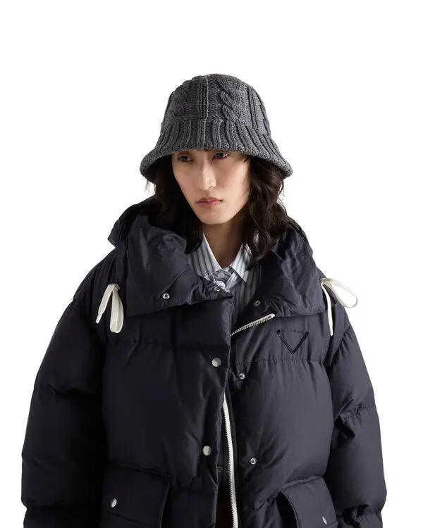 Prada Wool Bucket Hat - Grey
