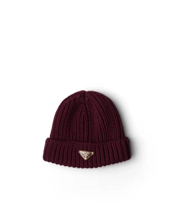 Prada Wool Beanie - Red