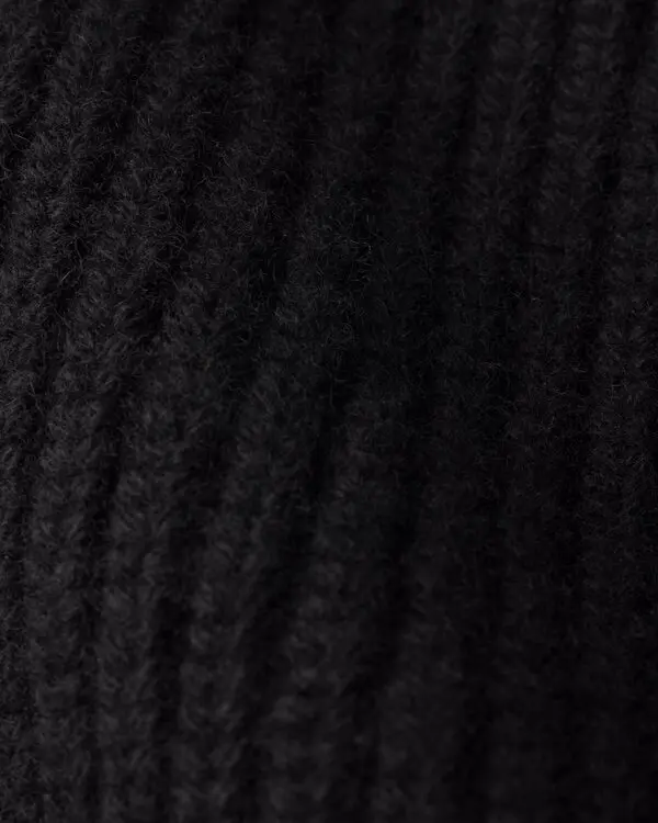 Prada Wool And Cashmere Knit Hood - Black