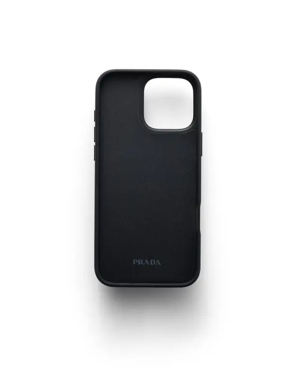Prada Saffiano Leather Case For Iphone 16 Pro Max - Red