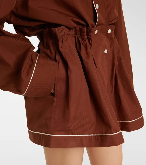 Prada Striped Cotton Miniskirt