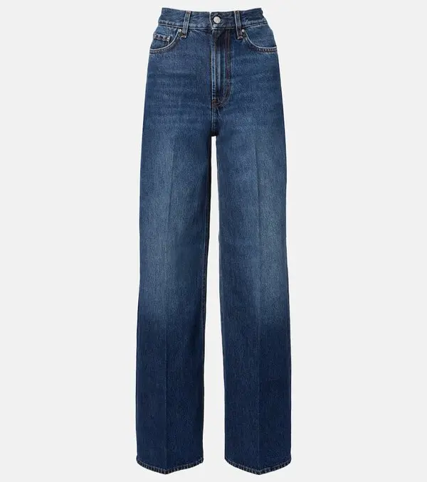 TOTEME High-rise Wide-leg Jeans