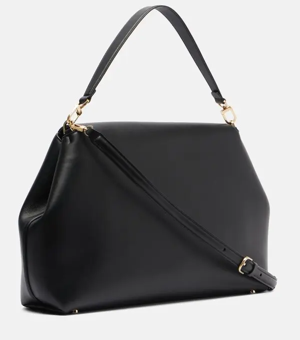 TOTEME T-lock Medium Leather Tote Bag