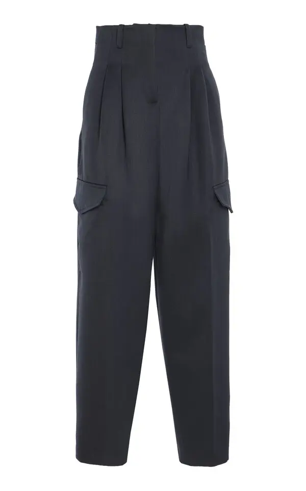 RÙADH Russel Wide-leg Cargo Pants - Grey
