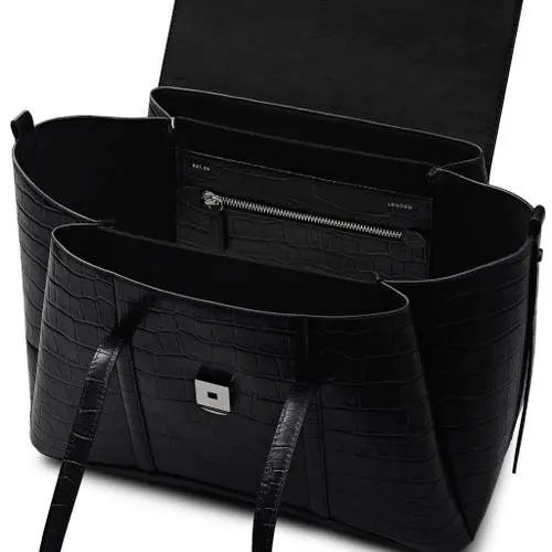 RADLEY The Chancery Faux Croc Flapover Shoulder Bag