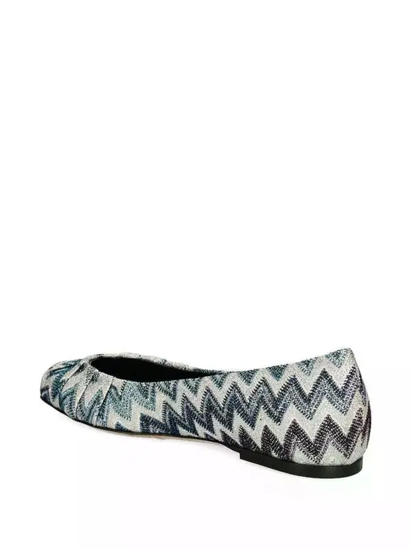 Missoni Zigzag-pattern Ballerina Flats