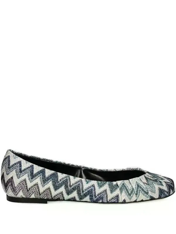 Missoni Zigzag-pattern Ballerina