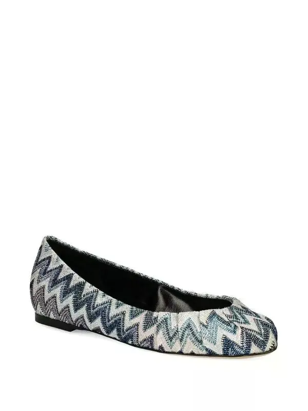 Missoni Zigzag-pattern Ballerina