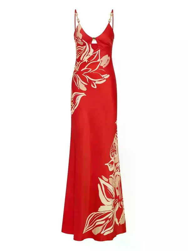Rebecca Vallance Tallara Chain-embellished Maxi Dress
