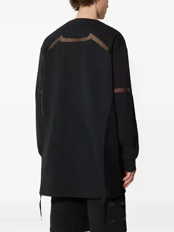 A. A. SPECTRUM Mesh Panel Long-sleeve T-shirt