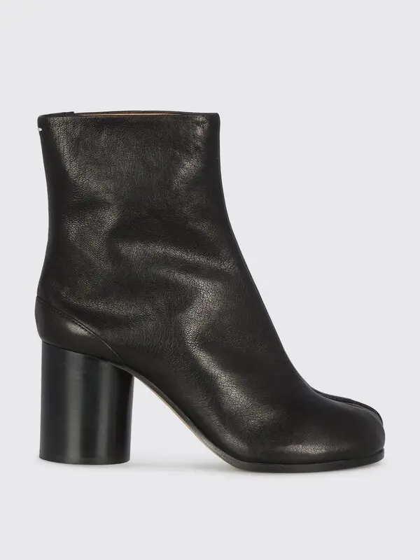 MAISON MARGIELA Leather Ankle Boots - Black