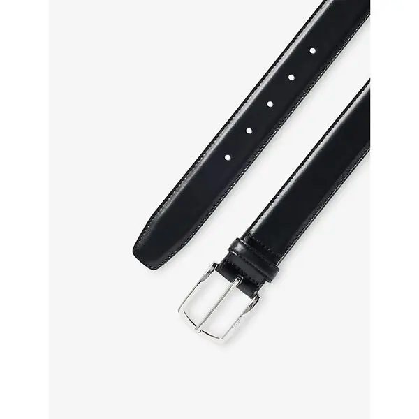 BOSS Branded-buckle Leather Belt