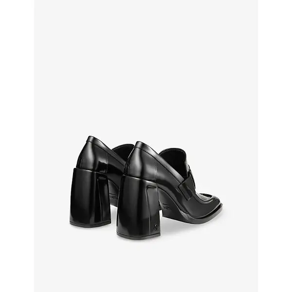 JIMMY CHOO Tylor 95 Patent Leather Loafers