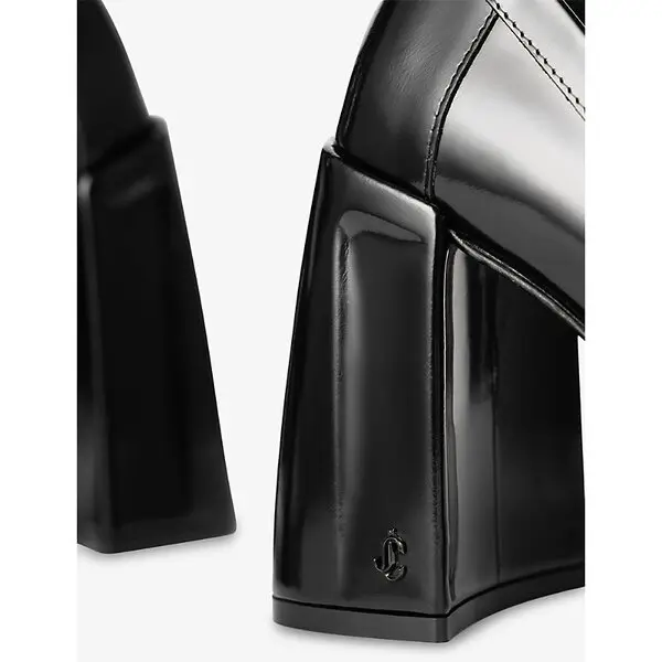JIMMY CHOO Tylor 95 Patent Leather Loafers