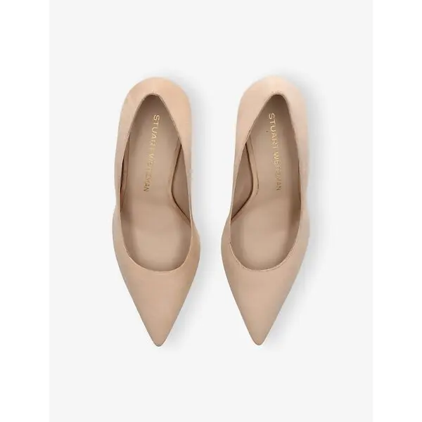 STUART WEITZMAN Power 85 Heeled Suede Pumps