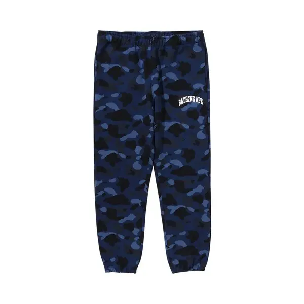 A BATHING APE Color Camo Sweatpants - Blue