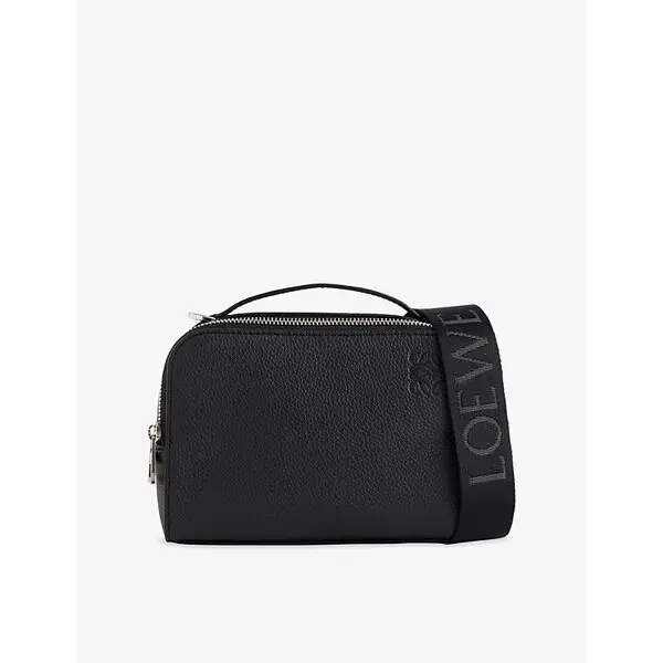 Loewe Essential Camera Mini Leather Cross Body Bag - Black
