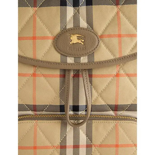 Burberry Check Woven Backpack