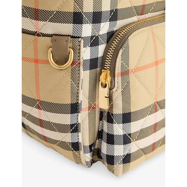 Burberry Check Woven Backpack