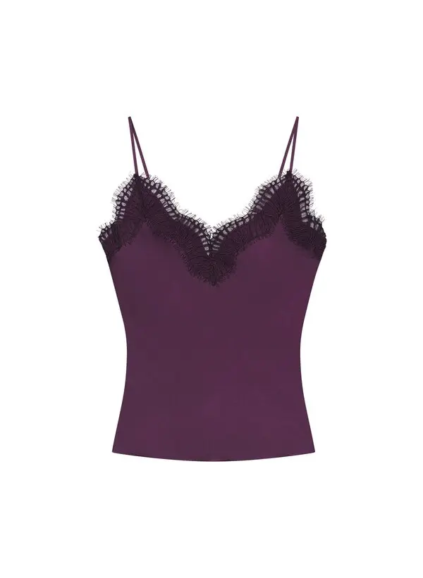 A.L.C. Presley Satin And Lace Camisole Top