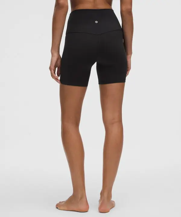 Lululemon Align No-line High-rise Short 6" Luxuriously Soft And Seamless - Black
