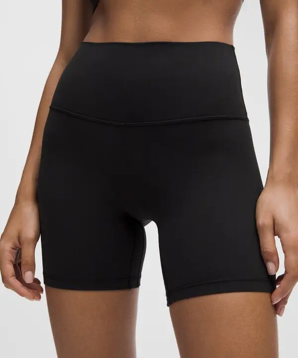 Lululemon Align No-line High-rise Short 6" Luxuriously Soft And Seamless - Black