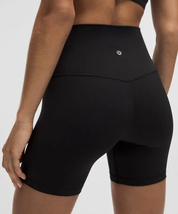 Lululemon Align No-line High-rise Short 6" Luxuriously Soft And Seamless - Black