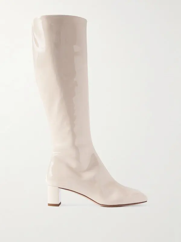 AeydĒ Marty Patent Leather Knee High Boots