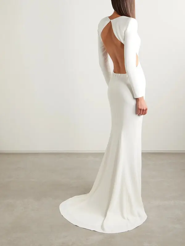 Stella McCartney Open-back Crepe Gown