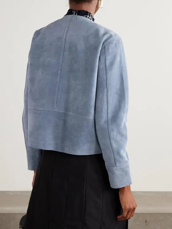 Proenza Schouler White Label Robin Paneled Suede Jacket