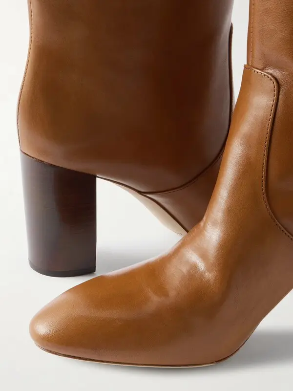 LOEFFLER RANDALL Goldy Leather Knee Boots