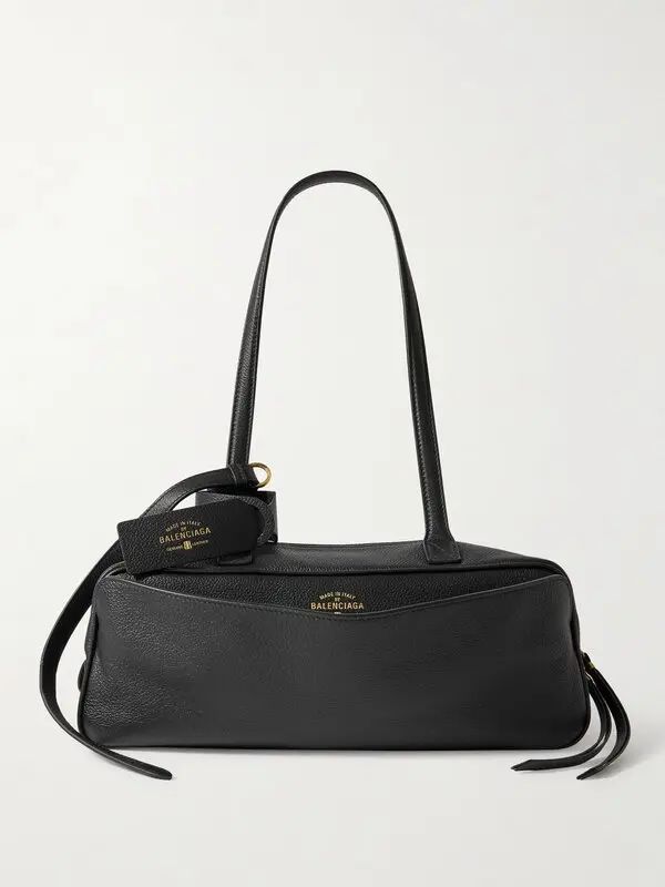 Balenciaga Carrie Small Textured-leather Shoulder Bag