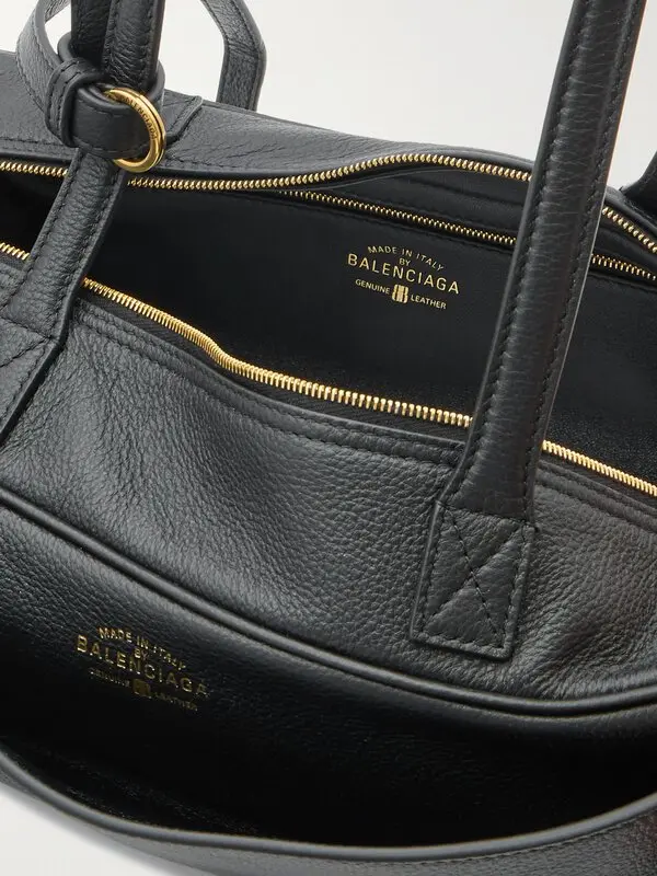 Balenciaga Carrie Small Textured-leather Shoulder Bag