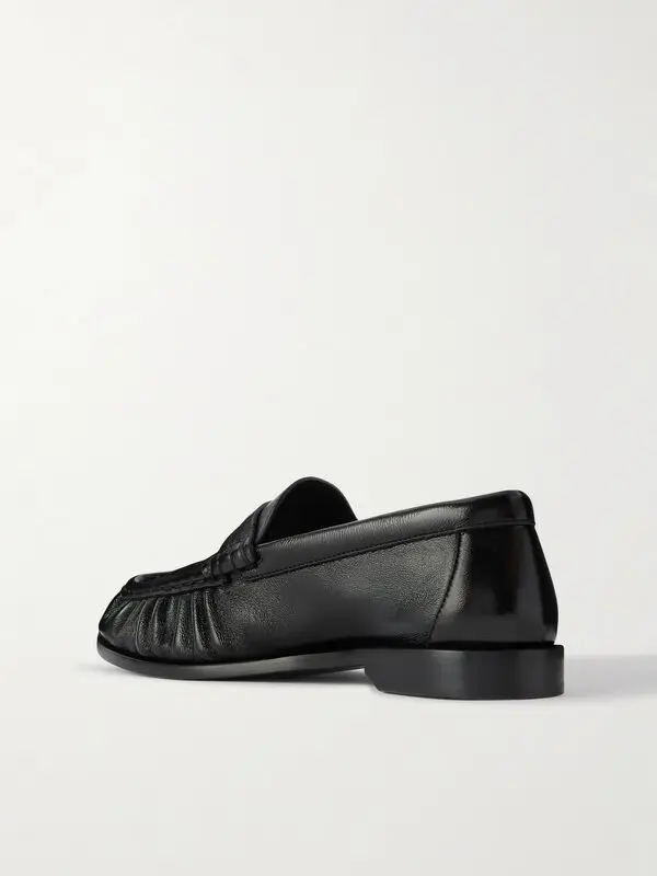 Saint Laurent Le Loafer Leather Loafers - Black