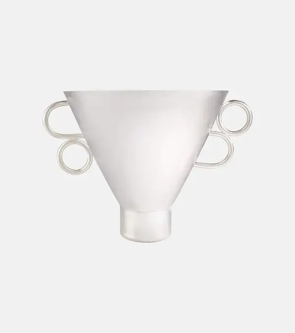 NATALIA CRIADO Vaso -plated Metal Vase - Silver