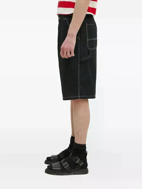 ICECREAM Contrast-stitch Denim Shorts