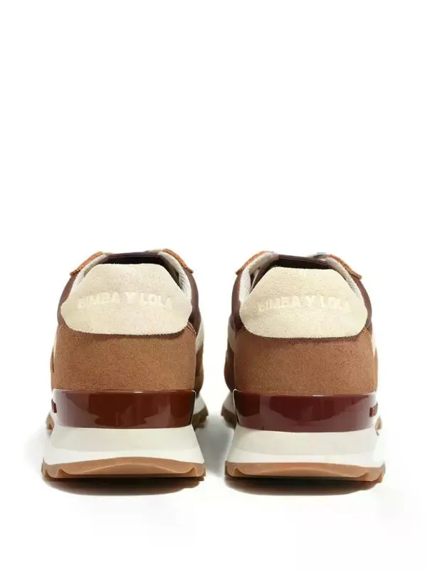 Bimba Y Lola Scalloped Panel Sneakers - Brown
