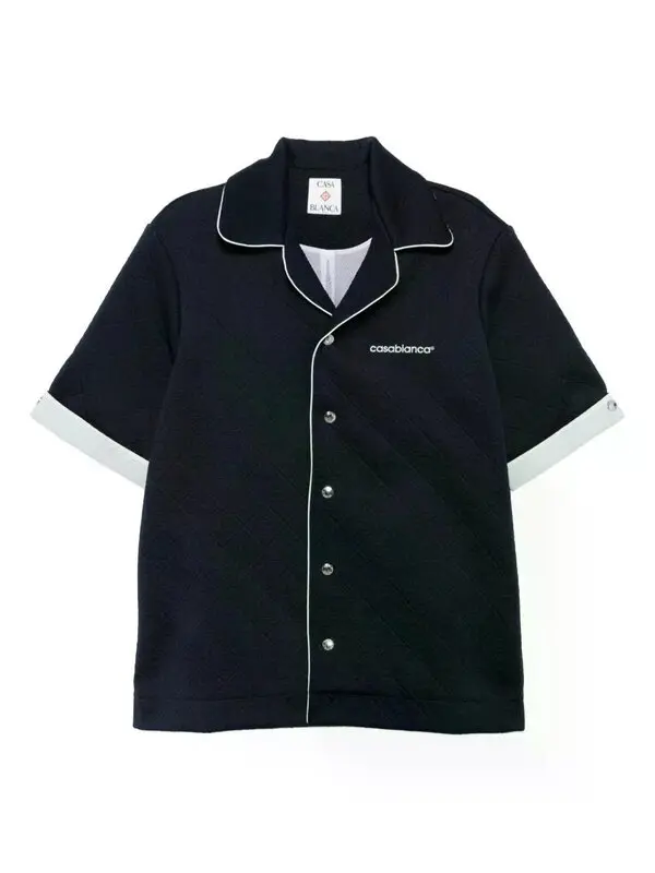 Casablanca Logo-embroidered Shirt - Blue