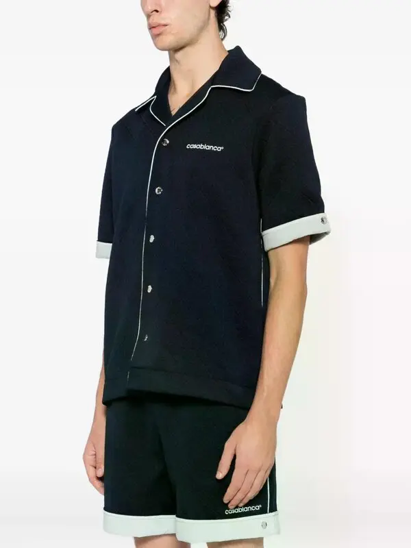 Casablanca Logo-embroidered Shirt - Blue
