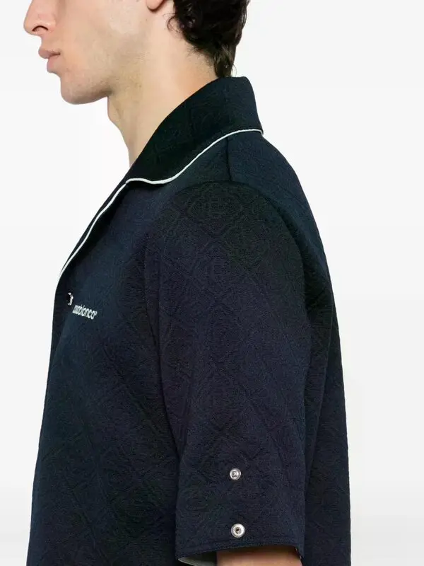 Casablanca Logo-embroidered Shirt - Blue