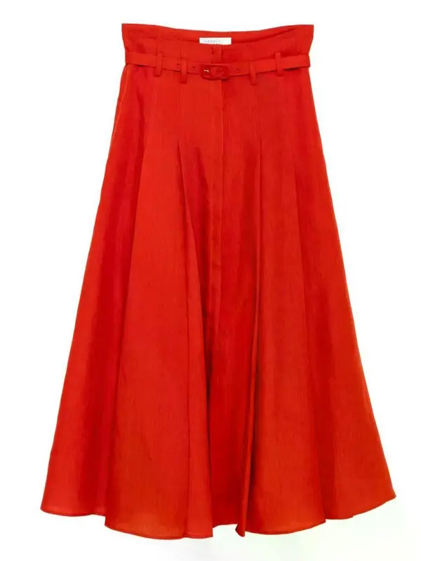 Gabriela Hearst Dugald Skirt - Red