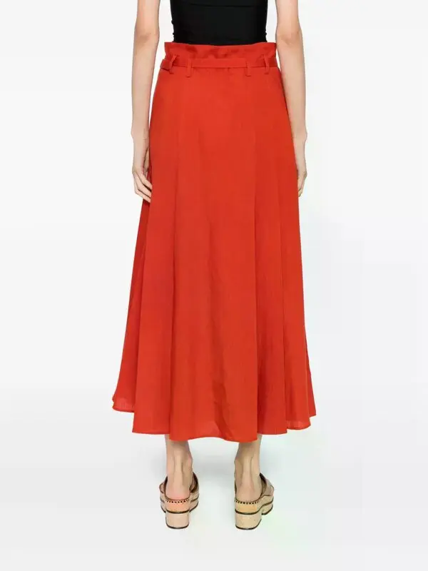 Gabriela Hearst Dugald Skirt - Red