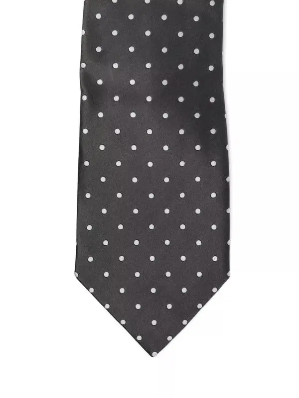 TOM FORD Silk Polka-dot Neck Tie - Grey