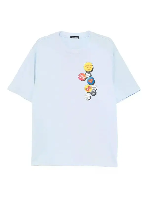 GROUND ZERO Printed T-shirt - Blue
