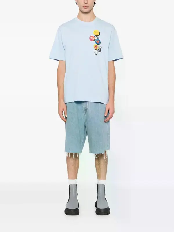 GROUND ZERO Printed T-shirt - Blue