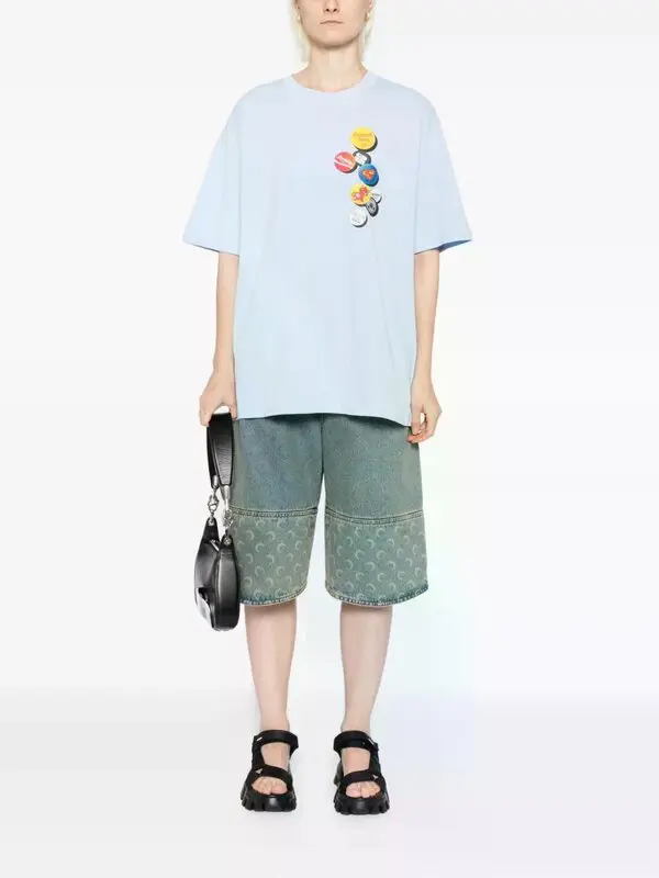 GROUND ZERO Printed T-shirt - Blue