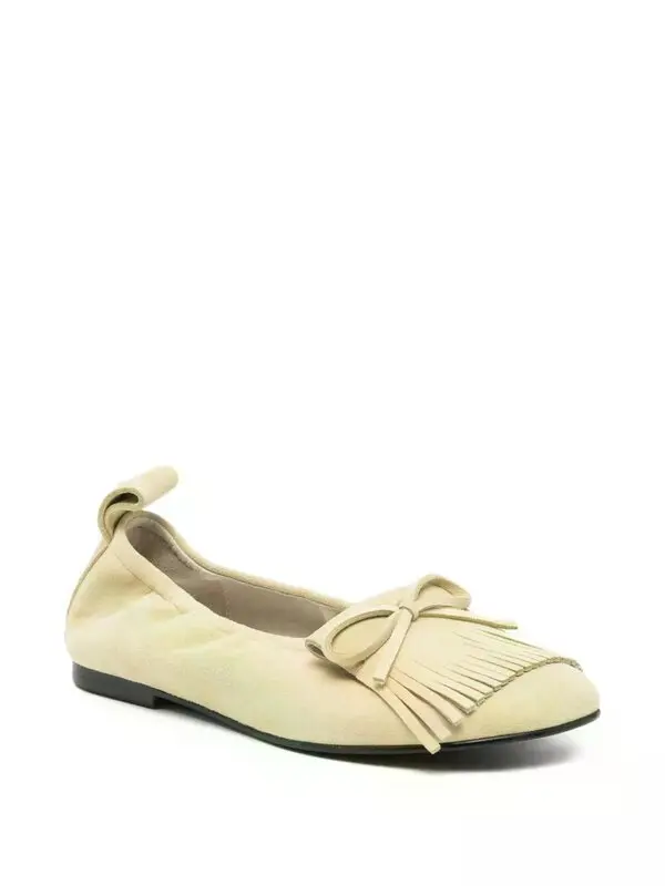 OPEN YY Bun Suede Flats