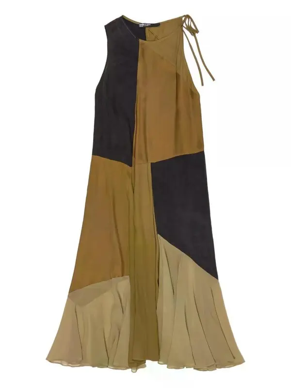 Bimba Y Lola Patchwork Asymmetrical Dress