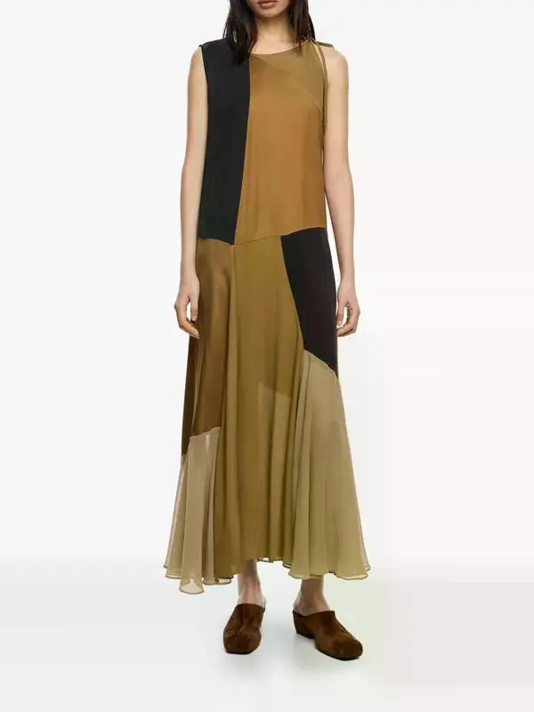 Bimba Y Lola Patchwork Asymmetrical Dress