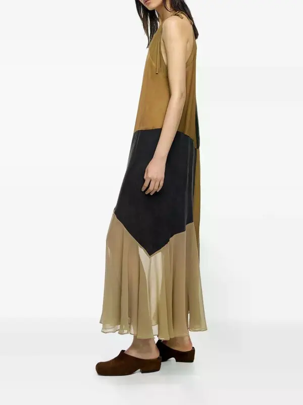 Bimba Y Lola Patchwork Asymmetrical Dress
